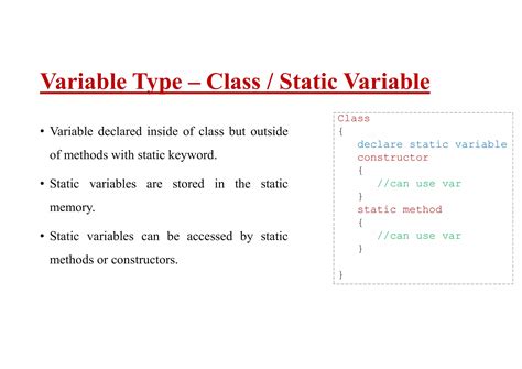Java Variable Types Pdf
