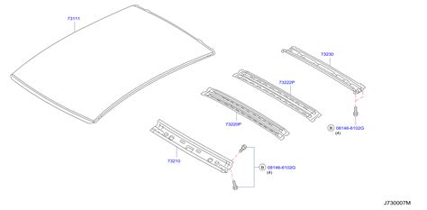 1991 Infiniti Roof Panel Panel Used For The Roof G3100 Cm3aa