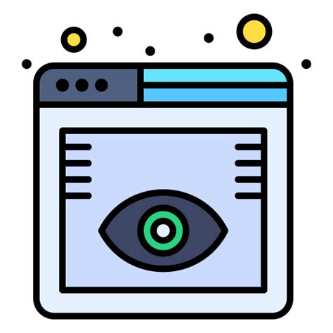 Web Generic Thin Outline Color Icon