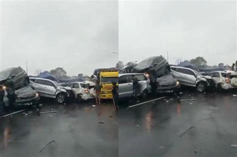 Begini Kronologi Kecelakaan Beruntun Mobil Hingga Truk Di Tol