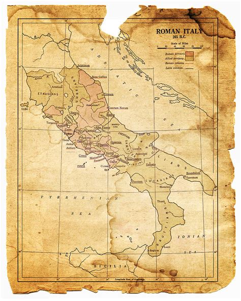 Antique Map Of Italy 1800s Photograph By Roberto Adrian Fine Art America