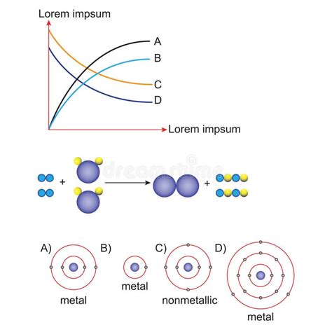Chemie Isotopenkaarten Van Molecules Stock Illustratie Illustration