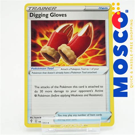 Digging Gloves 145203 Uncommon Evolving Skies Pokemon Tool Tcg Shopee Philippines