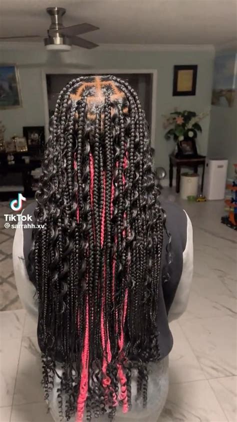 Pink Peekaboo Boho Braids 💓💞💗 Goddess Braids Goddess Braids Hairstyles Hot Hair Styles