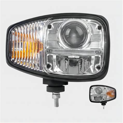 2023 Emark 82w Led Work Lamp For Loader Led Tractor Headlamp Combination Headlight With Drl And