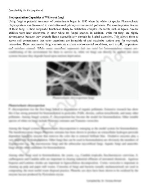 Solution Introduction To Bacteria Fungal Species Biosorption By