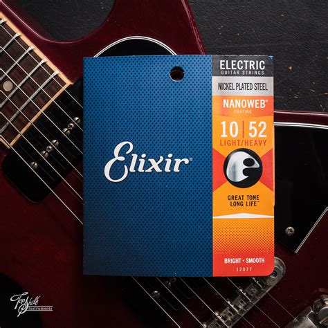 Elixir Lightheavy Electric Guitar Strings With Nanoweb Coating 10 52 Topshelf Instruments