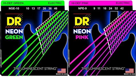Dr Strings Hi Def Neon Electric Guitar Strings Nge 10 And