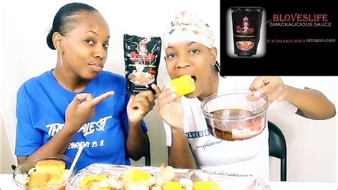 Trying BLOVES *NEW* SMACKALICIOUS SAUCE (seasoning pack)*REVIEW*| Twin Sisters - YouTube