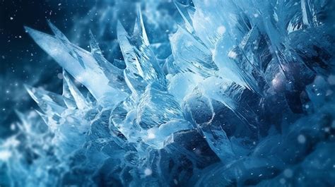 Premium Ai Image Beautiful Frost Pattern