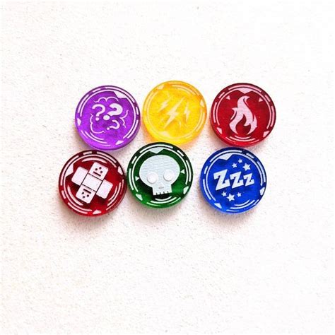 Acrylic Effect Tokens Tcg Effect Tokens Etsy