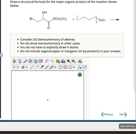 Answered Draw A Structural Formula For The Major Bartleby