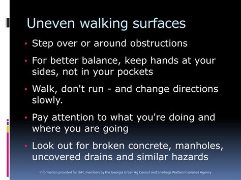 Ppt Preventing Slips Trips And Falls For Safety Critical Tips