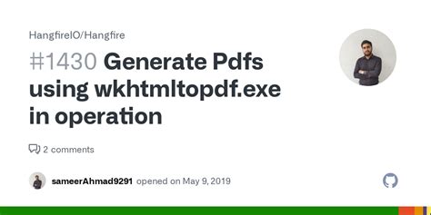 Generate Pdfs Using Wkhtmltopdf Exe In Operation Issue