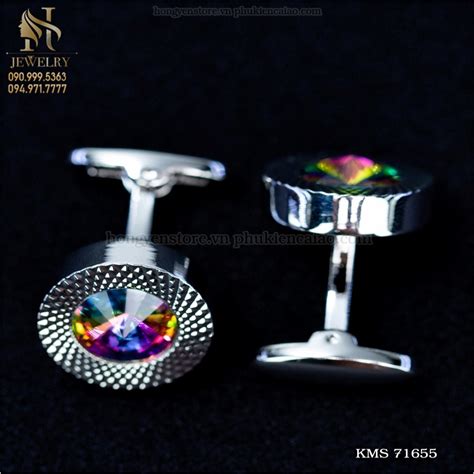 Khuy măng sét cao cấp KMS23453 Hồng Yến Store