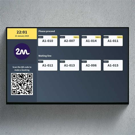 Virtual Queue Management System Display App