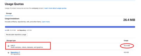 git deleted the lfs objects from gitlab repository however storage