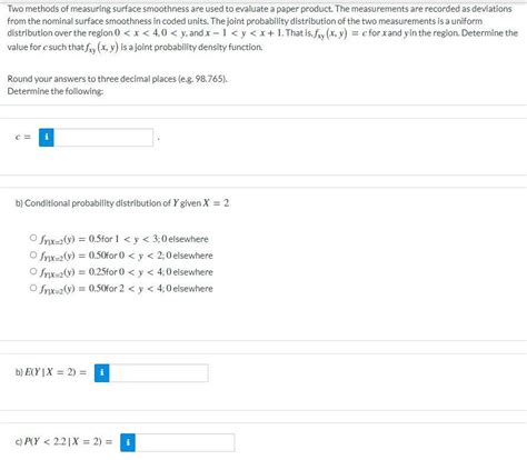 Solved Two Methods Of Measuring Surface Smoothness Are Used