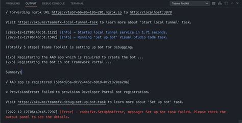 bug report why doesn t the bot program run locally · issue 7184