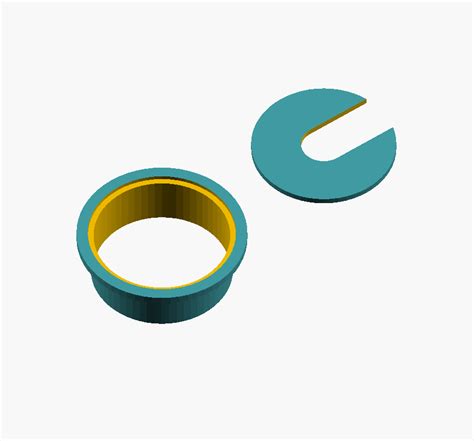 Desk Grommet Insert By Dave Long Download Free Stl Model