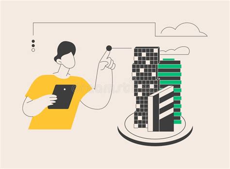 Interactive Design Visualization Abstract Concept Vector Illustration Stock Illustration