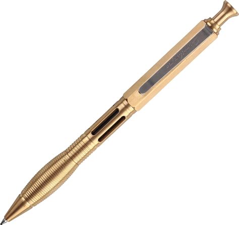 Smootherpro Retractable Ballpoint Pen Solid Brass Click