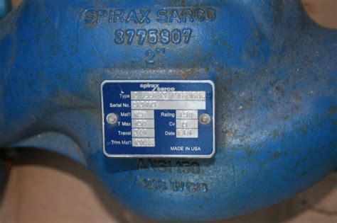 Spirax Sarco 2 Spring Actuated Control Valve 2 Lea43 Ptsuss2