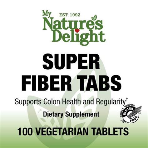 Super Fiber Tabs 100 Veg Tabs My Natures Delight