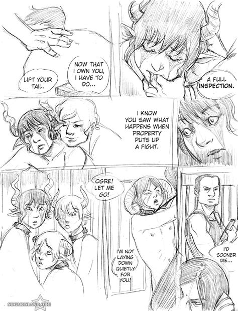 Rule 34 Agentagnes Bondage Chains Collar Comic Gay Horns Male Sketch