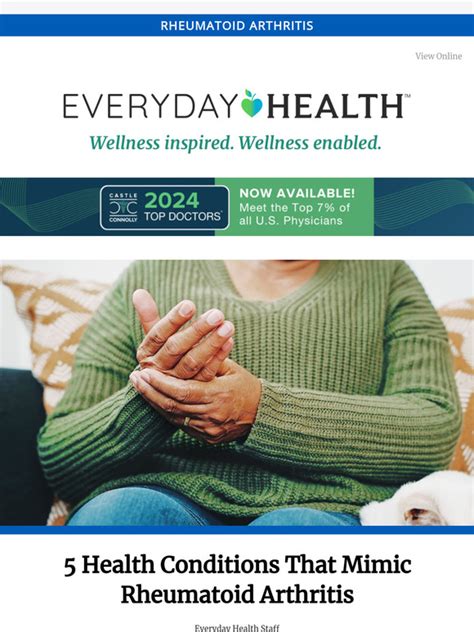 Lifescript 5 Health Conditions That Mimic Rheumatoid Arthritis Milled