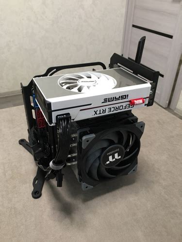 Открытый корпус для ПК компьютерный стенд Cryptone Nano Itx V2 белый