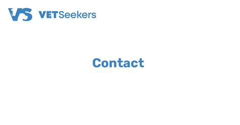 Contact Vet Seekers Uk And International