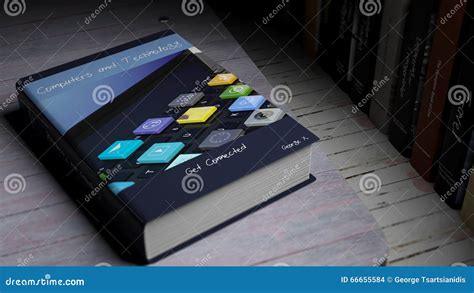 Hardcover Book On Computers And Technology With Illustration On Cover