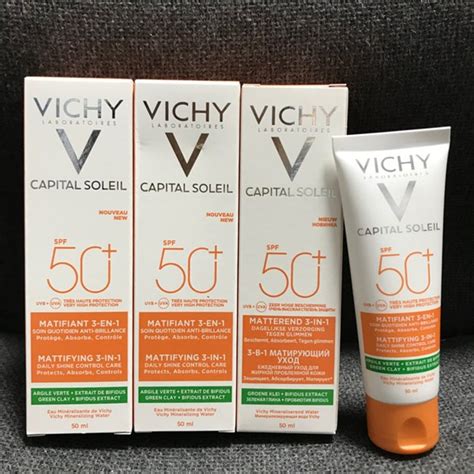 Vichy Spf50 Capital Soleil Mattifying 3 In 1 50ml Shopee Malaysia
