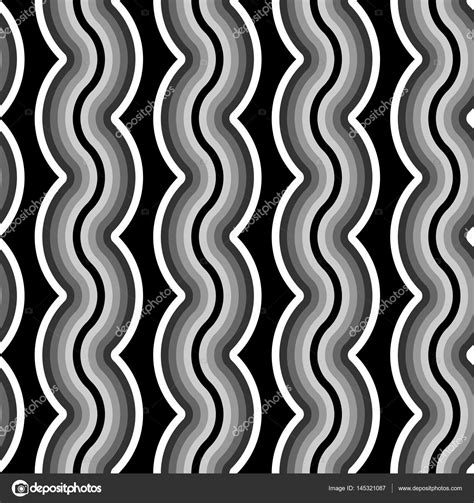 Design Seamless Monochrome Waving Pattern — Stock Vector © Amicabel