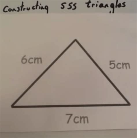 Constructing Sss Triangles Video Corbettmaths
