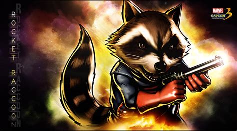 Ultimate Marvel Vs Capcom 3 Rocket Raccoon By Kaboxx On Deviantart