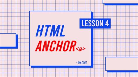 Html Anchor Tag YouTube