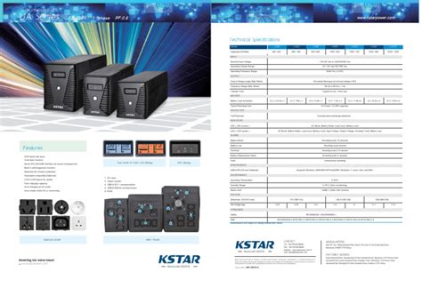 Kstar Ua Series Ups Datasheet Download Free Pdf Alternating Current