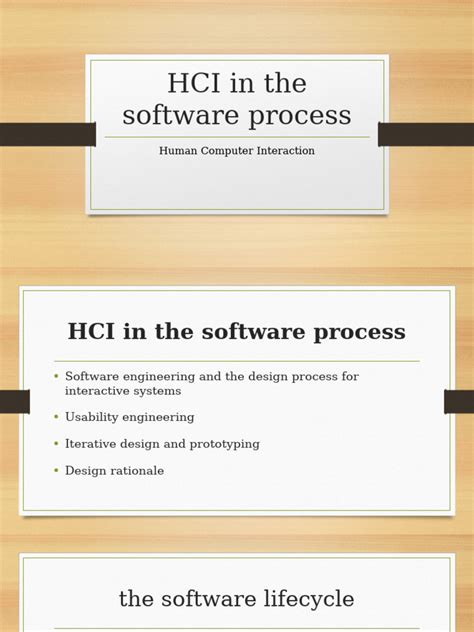 Hci In The Software Process Pdf Usability Software Development Process