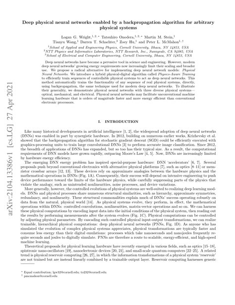 pdf deep physical neural networks enabled by a backpropagation