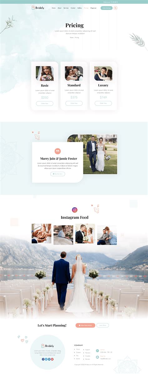 Bridely Wedding And Event Management Elementor Template Kit Wp Template Kits Ft Event Planner