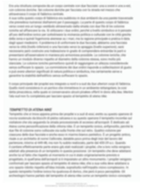 Solution Docsity Acropoli Di Atene Esame Archeologia E Storia Dell