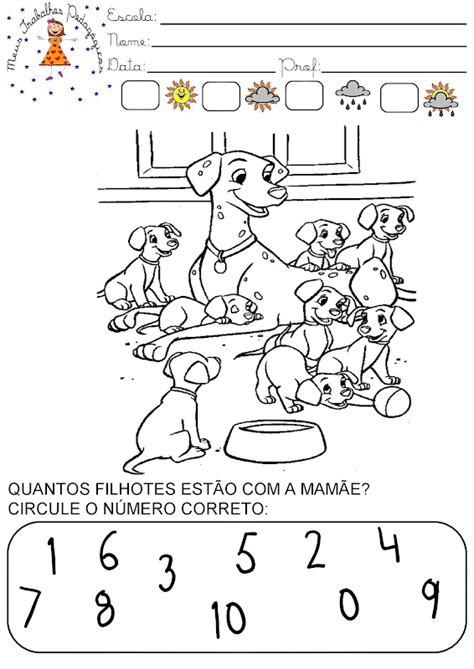 Atividades Dia Das Mães Números ~ Atividades Para Colorir