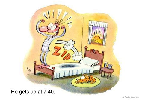 Daily Routine General Readin… English Esl Powerpoints