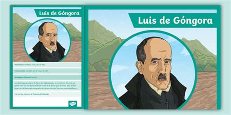 Póster Informativo Luis De Góngora Teacher Made