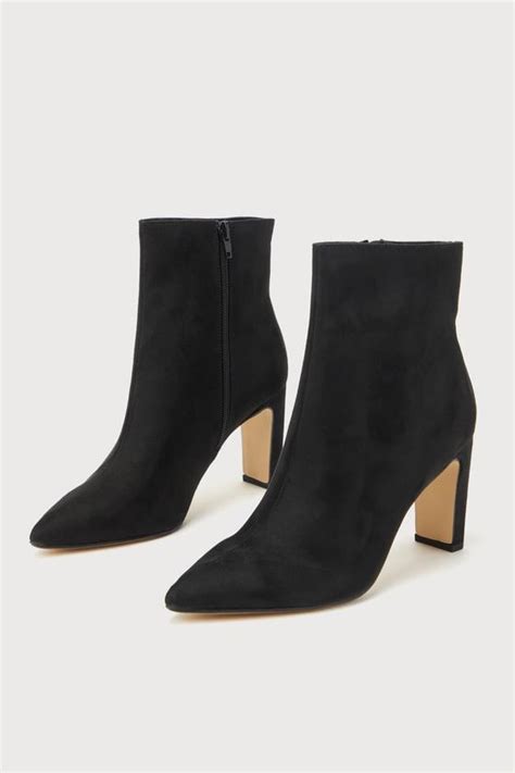 Chinese Laundry Erin Suede Pointed Toe Ankle Booties In Black Lyst
