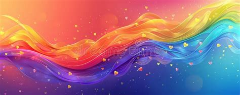 Celebrating Diversity Rainbow Pride Month Banner Design Stock