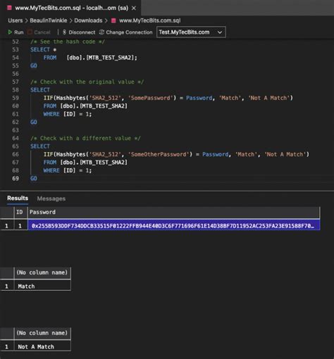 Sha Hashing In Sql Server My Tec Bits
