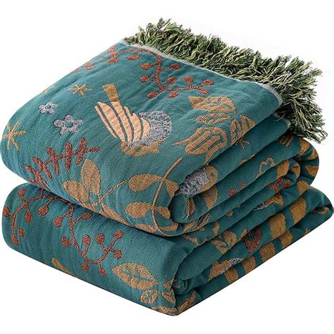 ᐉ Покривало двостороннє Hoordry Птахи 150х200 см Зелений 2176945397 • Краща ціна в Києві